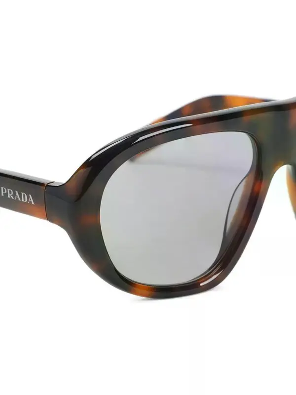 Prada Acetate Geometric Sunglasses