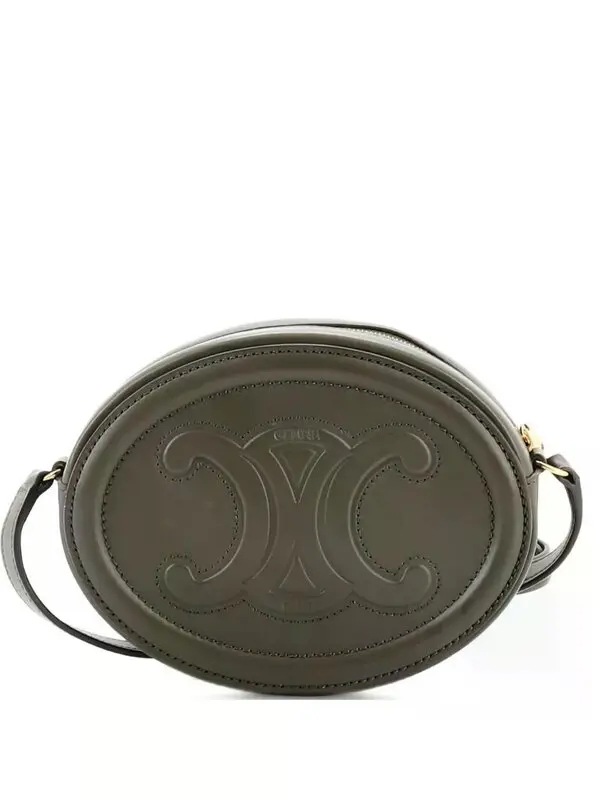 Celine Triomphe Oval Mini Crossbody Bag - Green