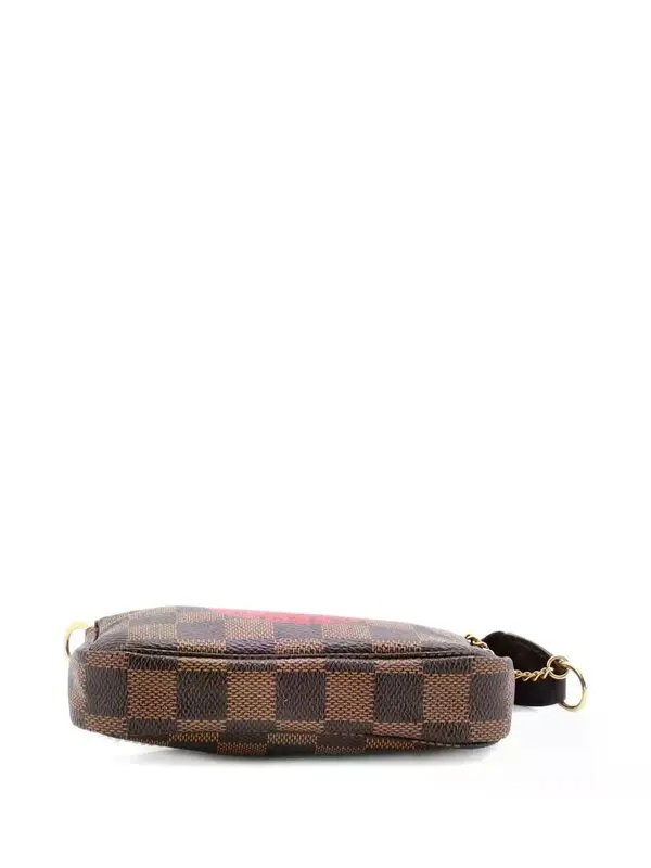 LOUIS VUITTON Damier Mini Pochette Accessoires Limited Edition - Brown