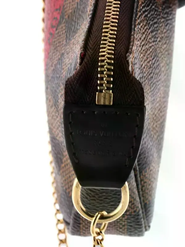 LOUIS VUITTON Damier Mini Pochette Accessoires Limited Edition - Brown