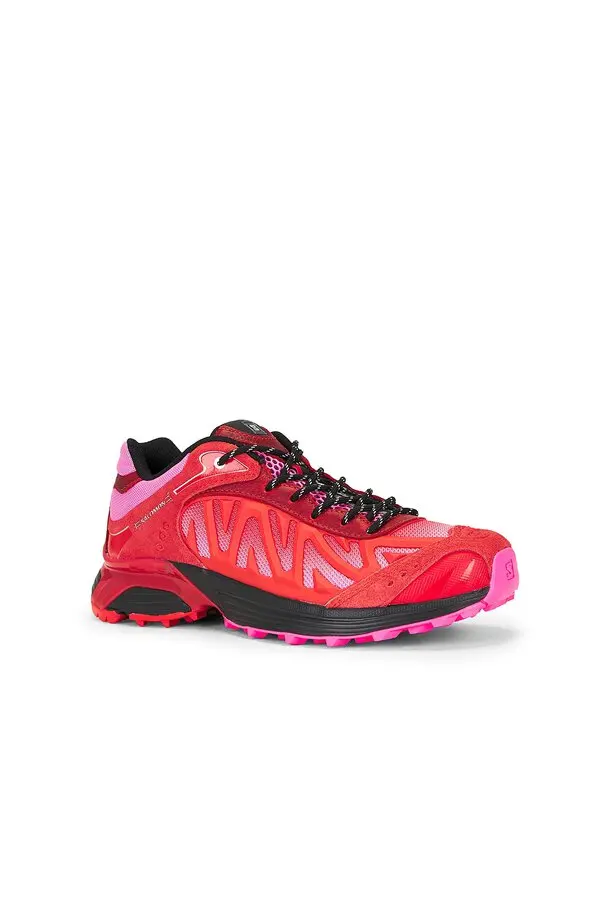 SALOMON X Aries Xt Whisper Sneakers - Fiery Red, Fuchsia Pink, & Black