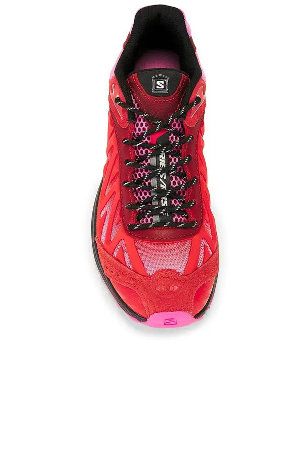 SALOMON X Aries Xt Whisper Sneakers - Fiery Red, Fuchsia Pink, & Black