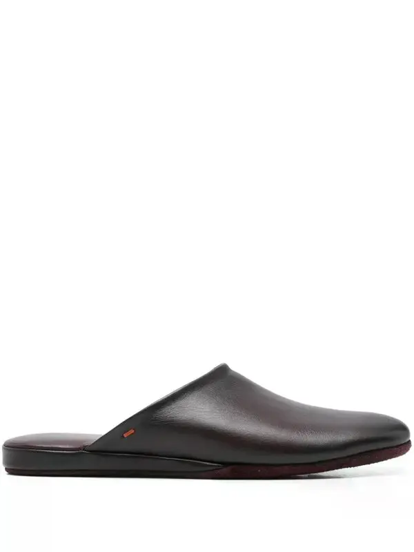 Santoni Slip-on Round-toe Slippers