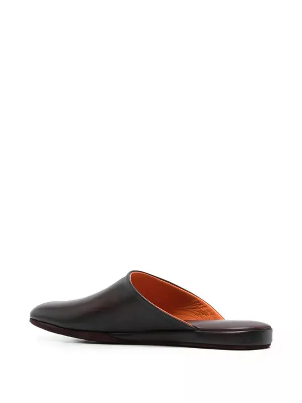 Santoni Slip-on Round-toe Slippers