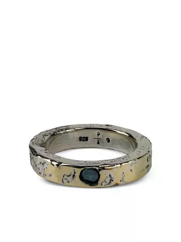 PARTS OF FOUR 18kt Yellow Gold Sistema Diamond Ring - Silver