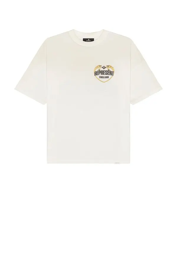 REPRESENT Angel Border Tee In White