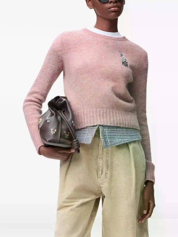 Loewe Appliqué Crew-neck Sweater