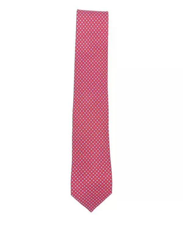 FERRAGAMO Patterned Necktie - Red