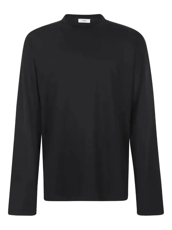 RIER Long Sleeves Roundneck T-shirt - Black