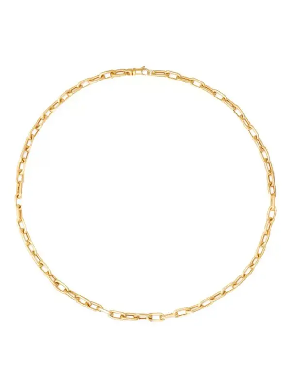 Sara Weinstock 18k Yellow Rectangle Charm Necklace - Gold