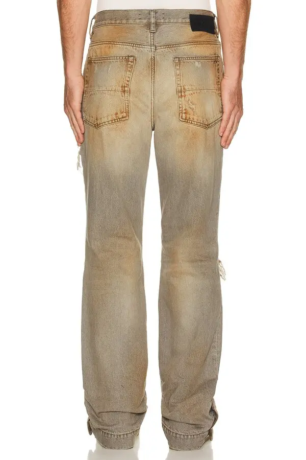 Amiri Mx1 Straight Flare Jean - Rust Indigo