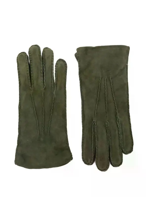 ALPO Suede Stitching Gloves - Green