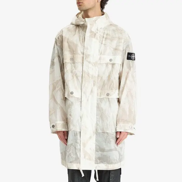 Stone Island Uv-reactive Scan Camo Ripstop Parka Jacket