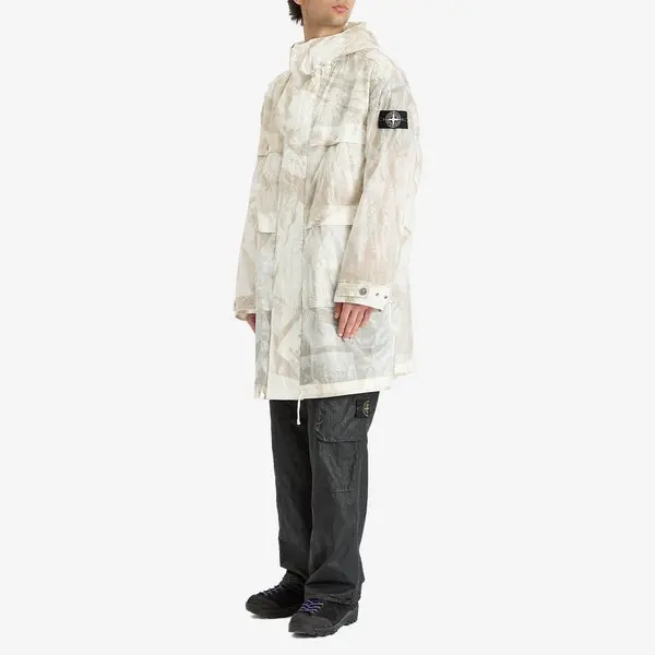 Stone Island Uv-reactive Scan Camo Ripstop Parka Jacket