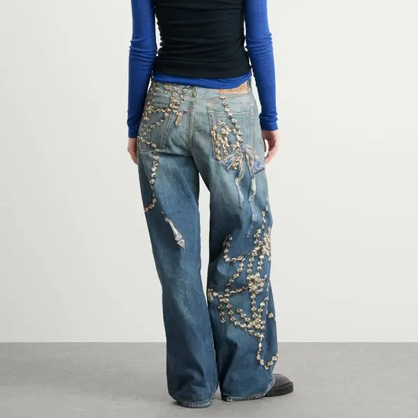 Acne Studios Jewellery Printed Jeans