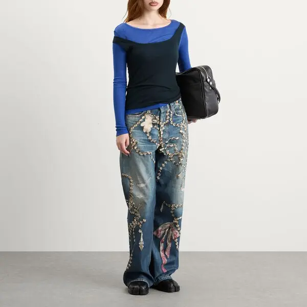 Acne Studios Jewellery Printed Jeans
