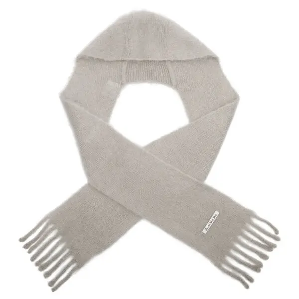 Acne Studios Kooder Hooded Scarf - Grey