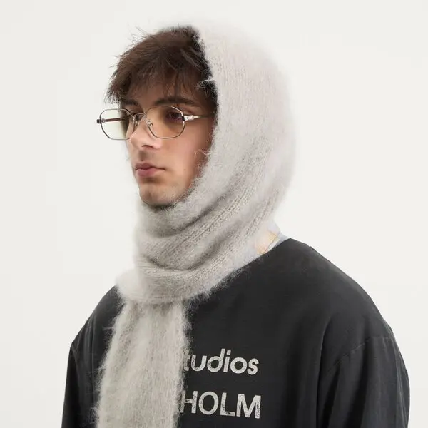 Acne Studios Kooder Hooded Scarf - Grey