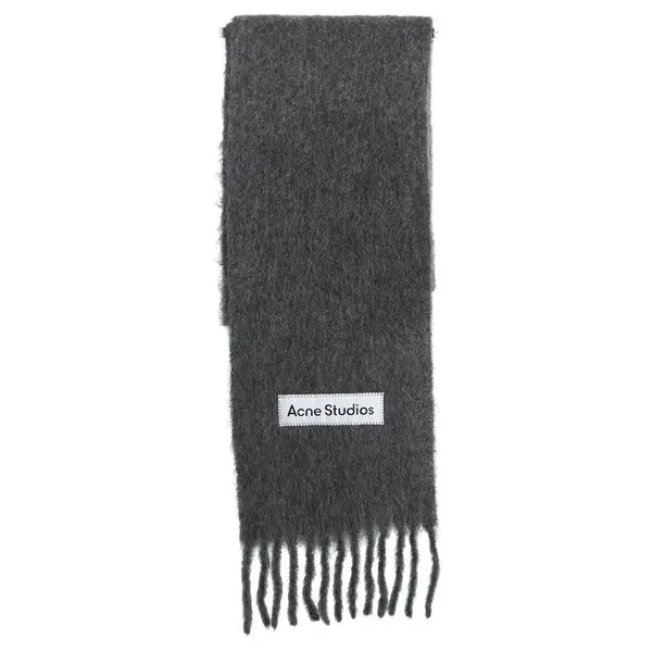 Acne Studios Vally Dip Dye Scarf - Dark Grey