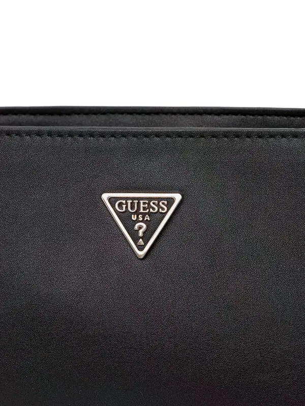 Guess Logo Plaque Satchel
