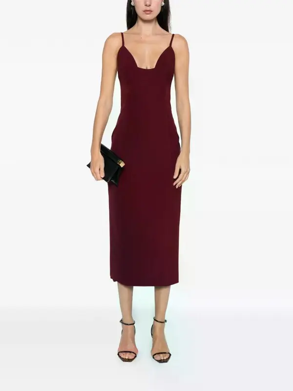 AXEL 113 Tess Spaghetti-strap Midi Dress - Red