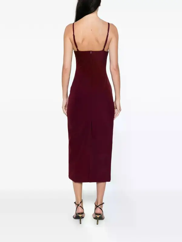 AXEL 113 Tess Spaghetti-strap Midi Dress - Red