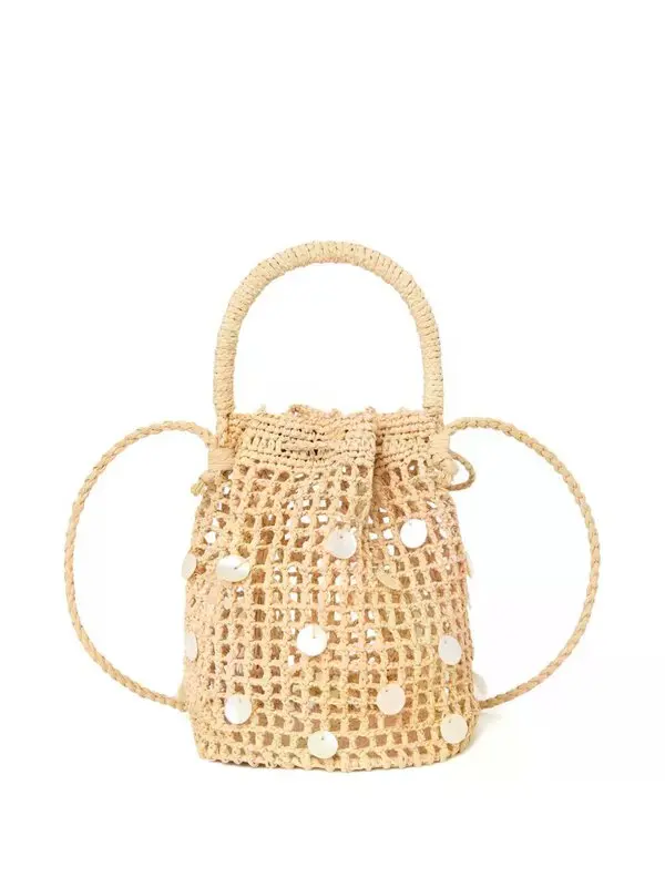 Alanui Raffia Tassel-detail Bucket Bag