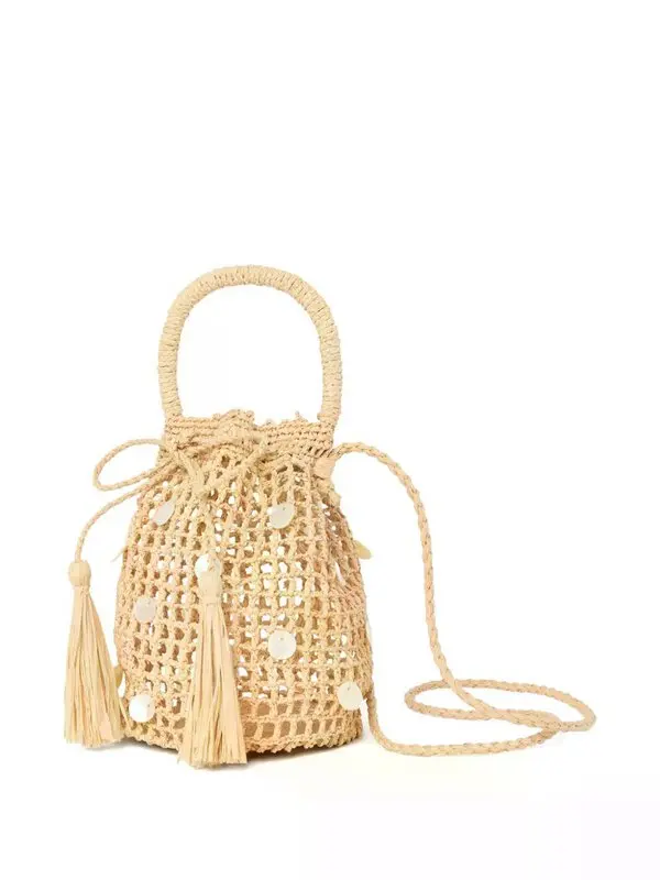 Alanui Raffia Tassel-detail Bucket Bag