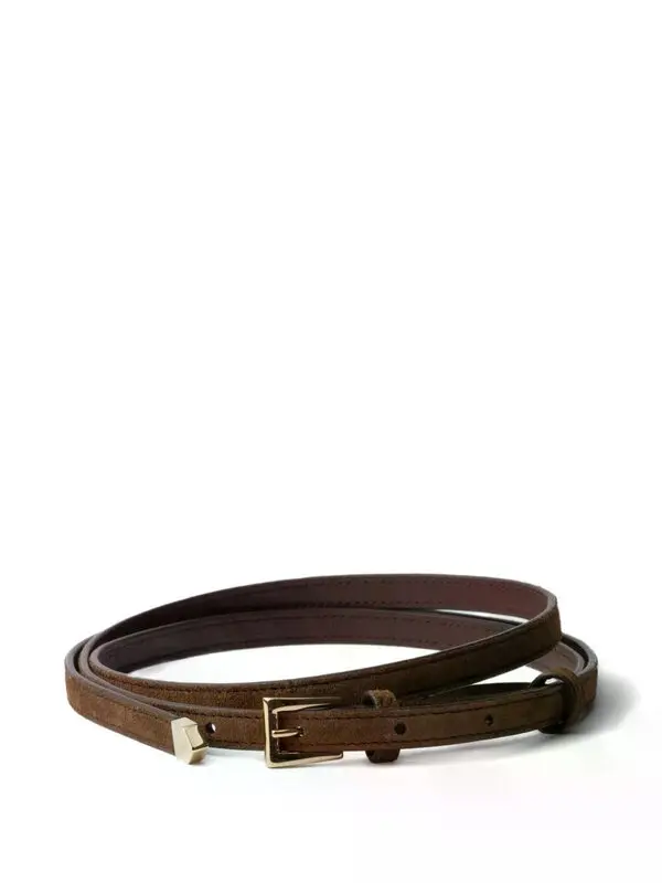 Prada Suede Belt - Brown