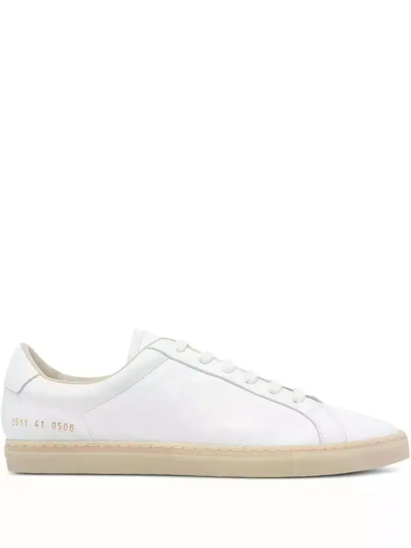 COMMON PROJECTS Round-toe Leather Sneakers - White