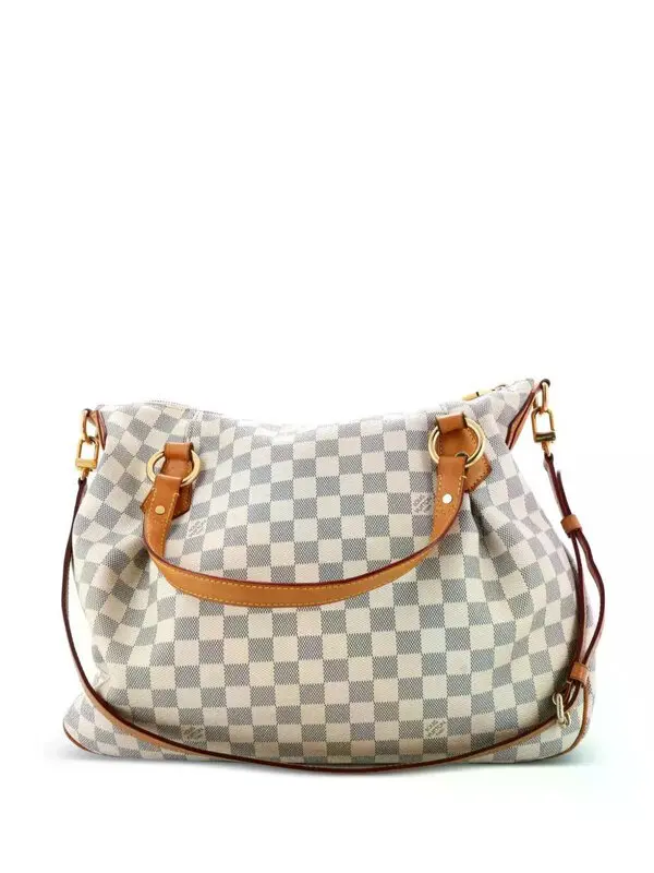 LOUIS VUITTON Evora Handbag Damier Gm Tote Bag - White