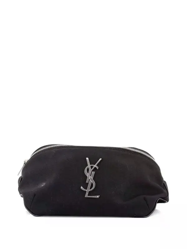 Saint Laurent Classic Monogram Canvas Belt Bag In Black - 10  display picture 1