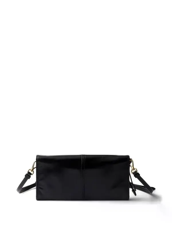 Prada Triangle-logo Leather Wallet - Black