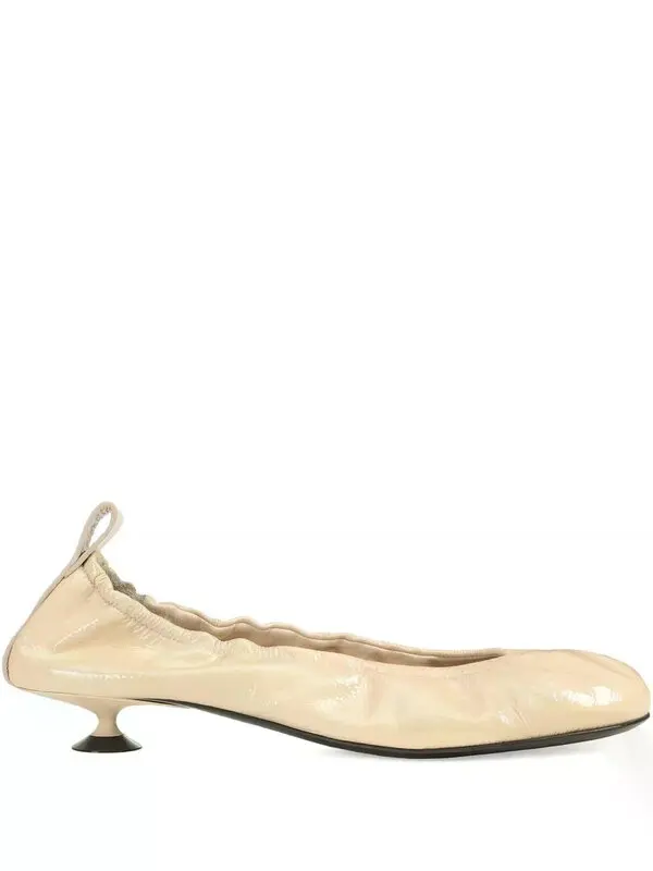 SERGIO ROSSI 25mm Orb Leather Pumps - Neutrals