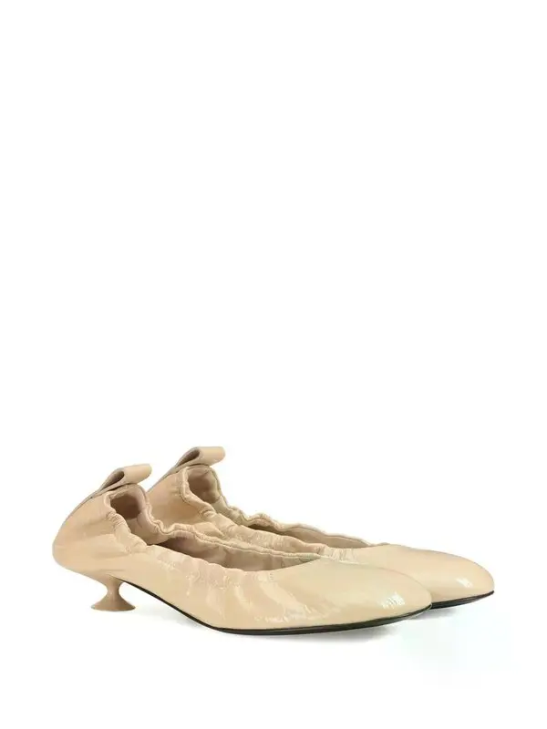 SERGIO ROSSI 25mm Orb Leather Pumps - Neutrals