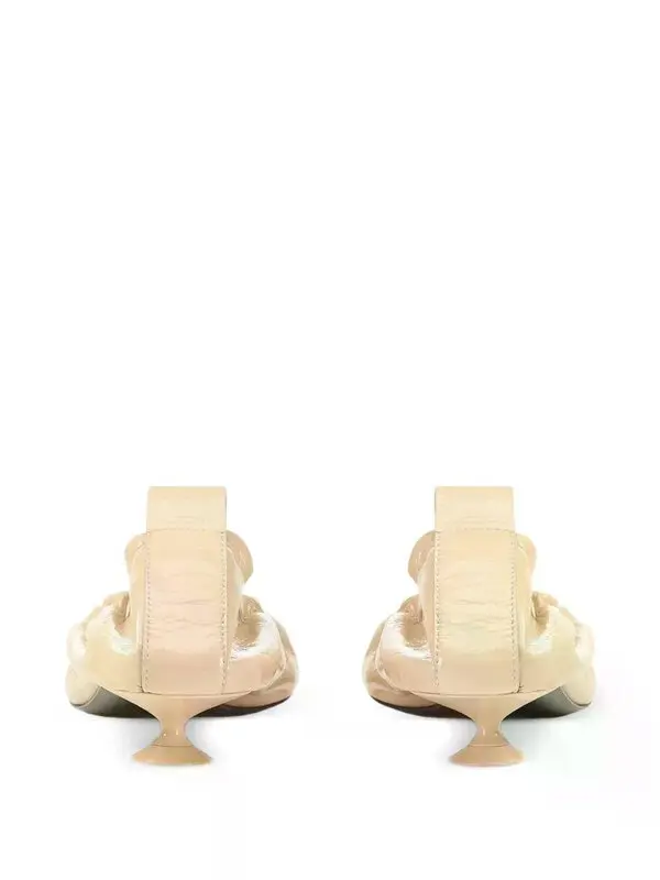 SERGIO ROSSI 25mm Orb Leather Pumps - Neutrals