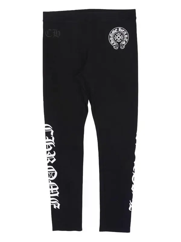 Chrome Hearts Print-detail Horseshoe-motif Leggings - Black