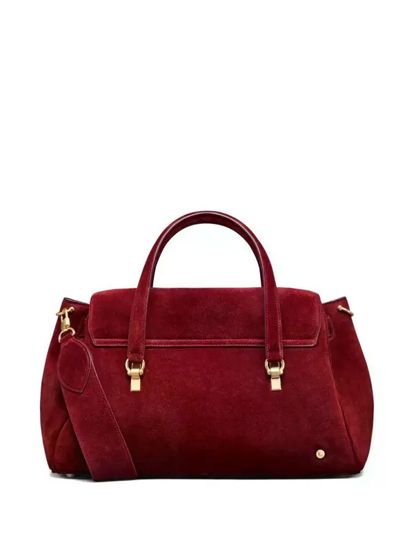 Thom Browne Bolton Bag In Calf Suede - Red