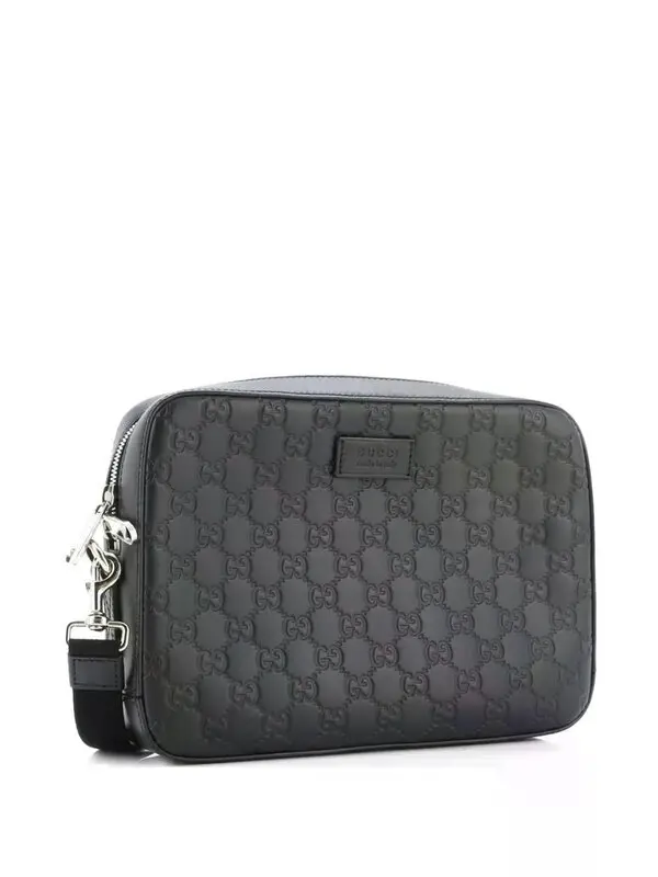 Gucci Wristlet Ssima Leather Clutch Bag