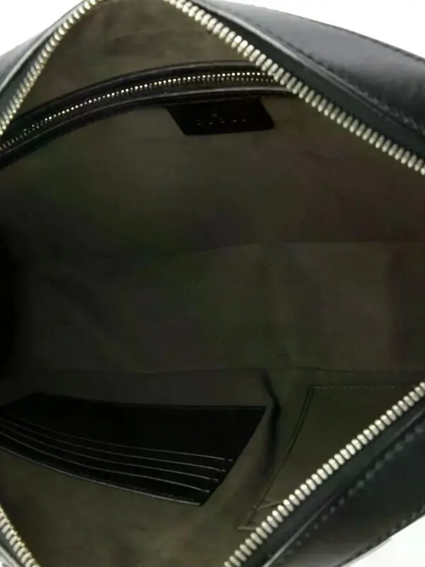 Gucci Wristlet Ssima Leather Clutch Bag