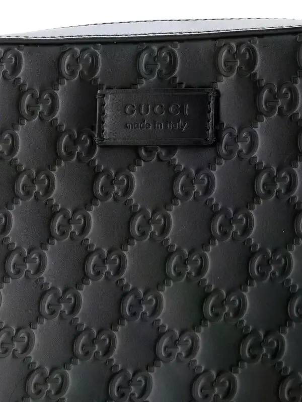 Gucci Wristlet Ssima Leather Clutch Bag