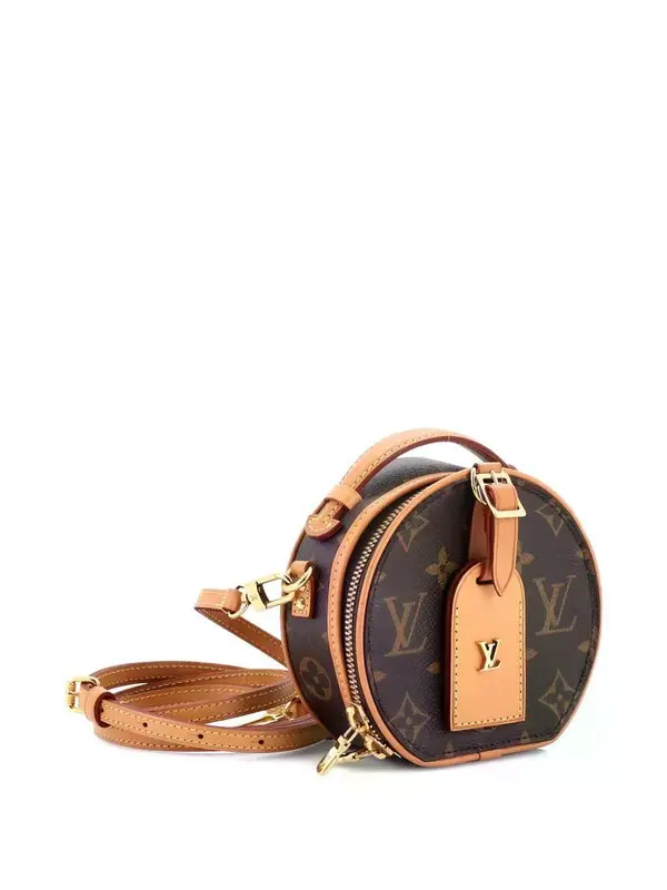 LOUIS VUITTON Mini Boite Chapeau Bag Monogram Canvas Crossbody - Brown