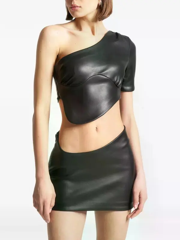 Manière De Voir Curved-hem Cropped Top