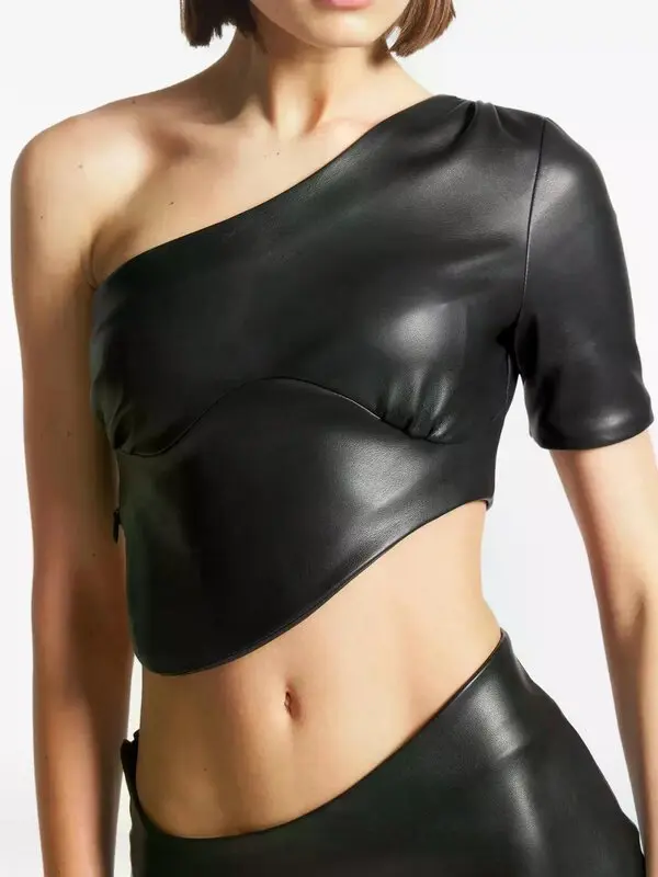 Manière De Voir Curved-hem Cropped Top