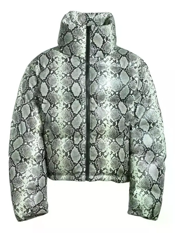 BREATH Snakeskin-print Zip-up Jacket