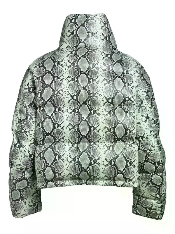 BREATH Snakeskin-print Zip-up Jacket