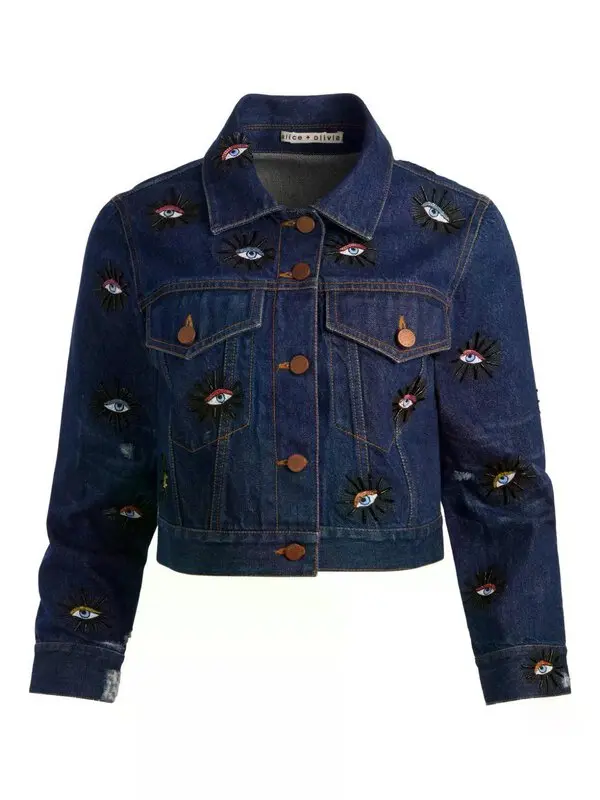 Alice + Olivia Chloe Eyes-embellished Jacket