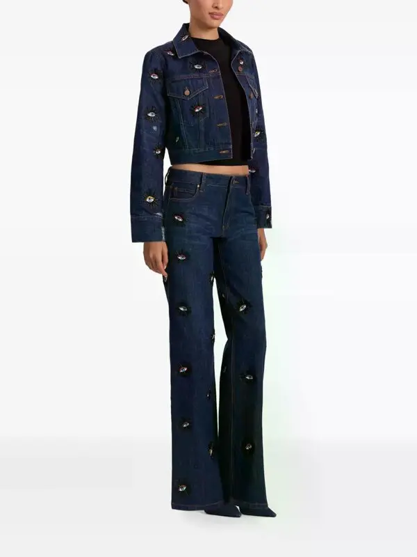 Alice + Olivia Chloe Eyes-embellished Jacket