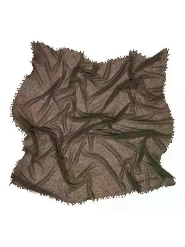Bimba Y Lola Frayed Scarf - Brown