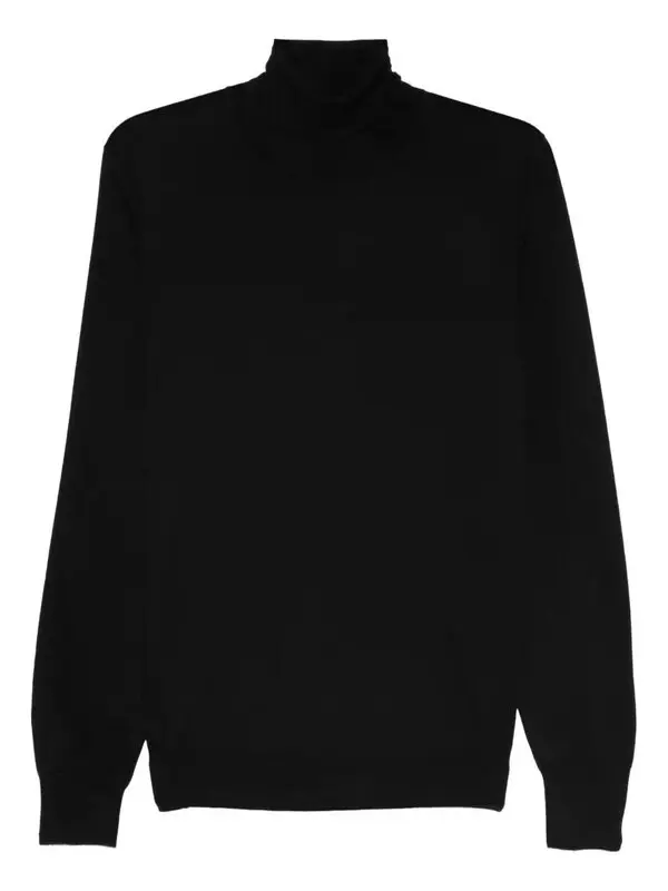 DELL'OGLIO Turtleneck Knitwear - Black